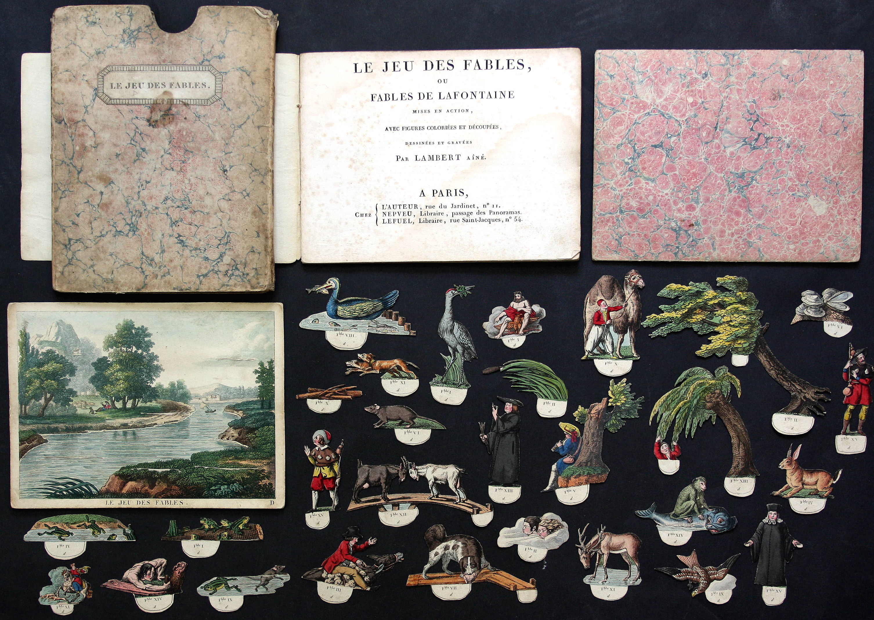 Le jeu des fables de Lafontaine mises en action – Antiquariat | Steffen ...
